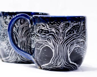 Wheel thrown mug | Etsy