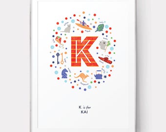 Letter k print | Etsy