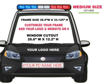 Police car props | Etsy