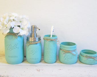 Aqua bathroom | Etsy