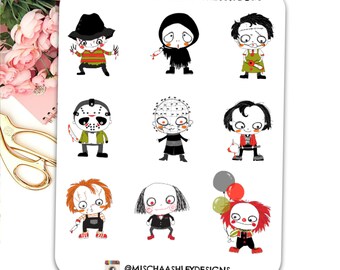Horror stickers | Etsy