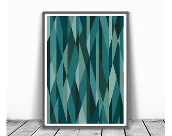 Geometric poster | Etsy