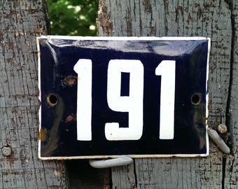 Enamel house numbers | Etsy