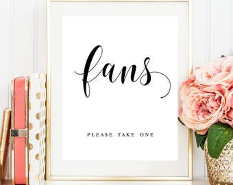 Wedding fan sign | Etsy