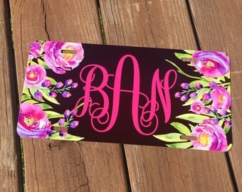 Girly license plate | Etsy