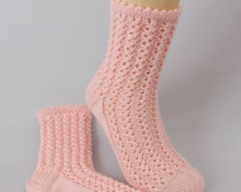 Hand knit socks | Etsy