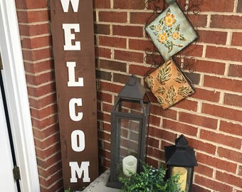 Wooden welcome sign | Etsy