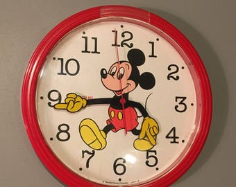 Mickey mouse clock | Etsy