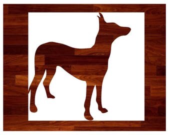 Doberman stencil | Etsy