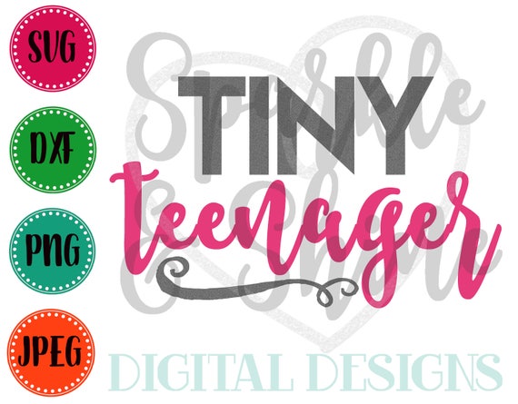 Tiny Teenager SVG dxf JPEG Girl Cut File Girl Svg file
