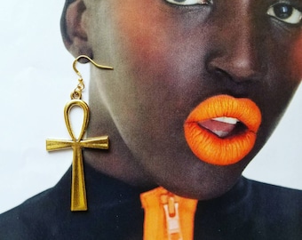 Ankh earrings | Etsy