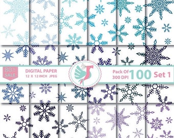 Snowflake scrapbook | Etsy