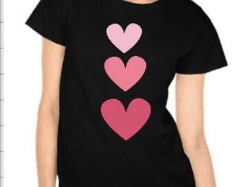 Red heart shirt | Etsy