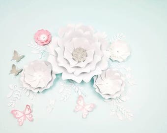 Paper flower wall | Etsy