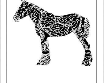 Mule silhouette | Etsy