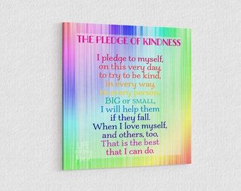 Kindness wall art | Etsy