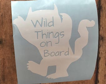 Wild things on board | Etsy
