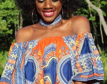 Ankara off shoulder | Etsy