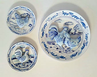 Chicken plates | Etsy