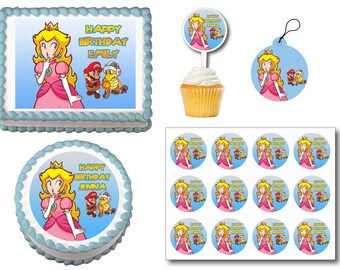 Mario cake topper | Etsy