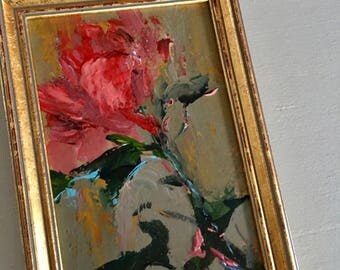 Rose painting | Etsy