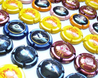 Champagne caps | Etsy