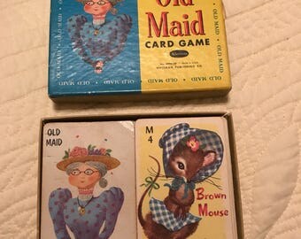 Old maid card game | Etsy
