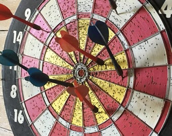 Vintage dart board | Etsy