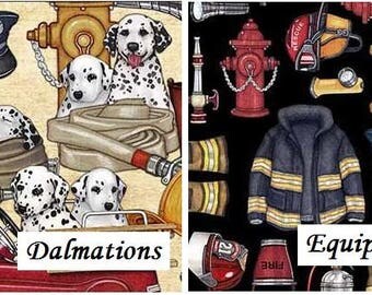 Firefighter fabric | Etsy