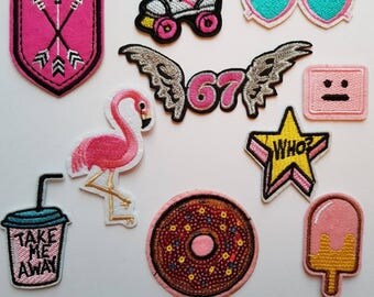 Jeans with patches | Etsy