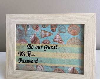 Wifi password frame | Etsy