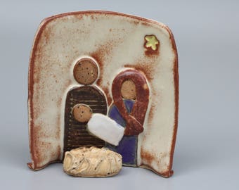 Pottery nativity | Etsy