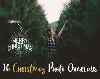 Christmas overlay | Etsy