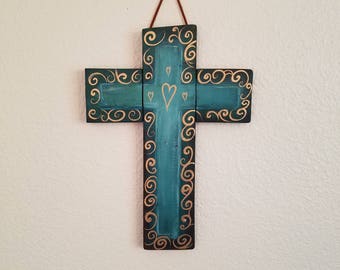 Scrolled cross | Etsy