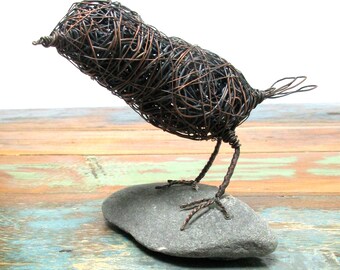 Set of 3 Sea Shell Wire Sculptures by Elizabeth Berrien