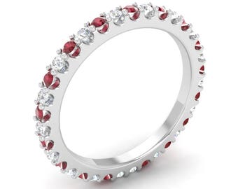 Ruby wedding ring | Etsy