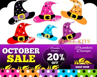 Witch hat clip art | Etsy