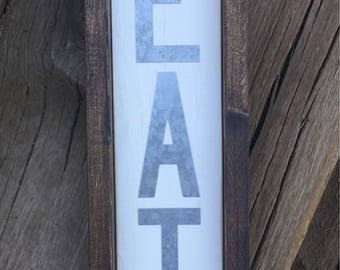 eat sign large EAT sign kitchen wall decor kitchen eat