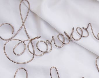 Wire word sign | Etsy