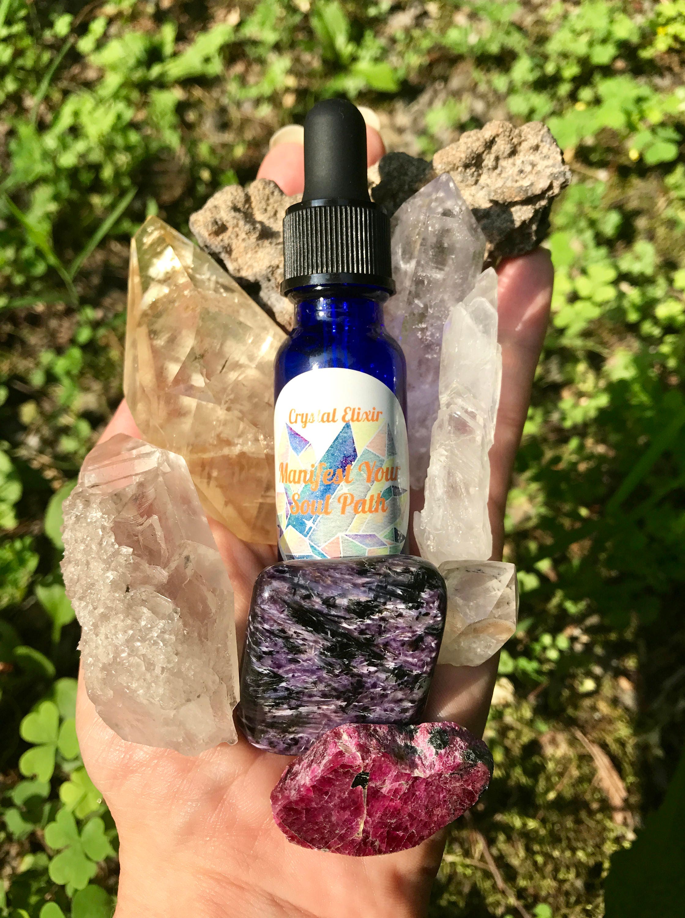 Manifest Your Soul Path Crystal Elixir