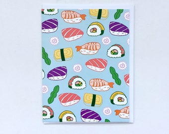 Sushi card | Etsy
