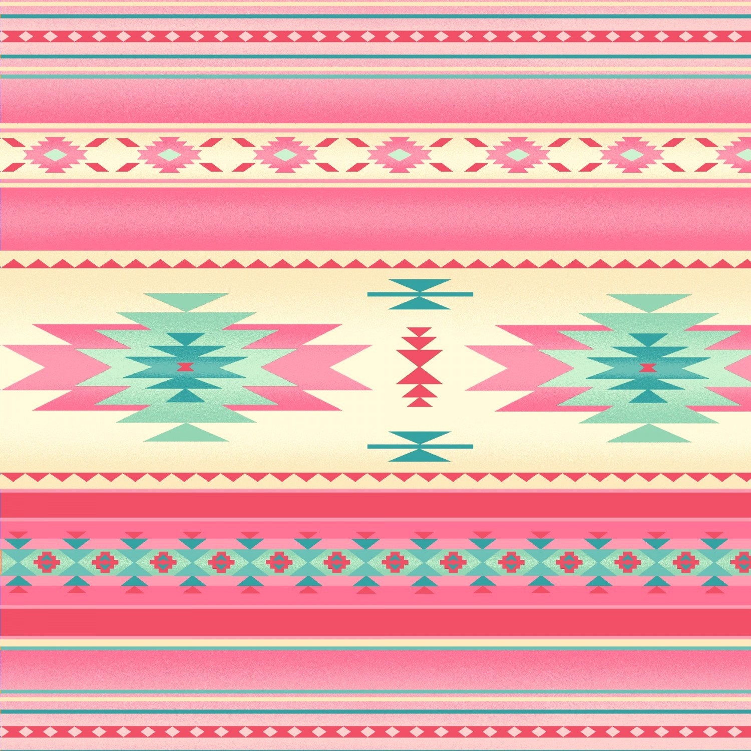 Pink Native American Fabric-Elizabeths Studio-Native American