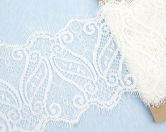 Wide lace trim | Etsy