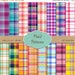 Plaid Digital Paper: Plaid Patterns scrapbooking