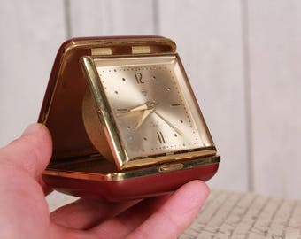 Vintage travel clock | Etsy