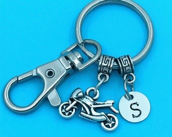 Motorcycle keychain | Etsy