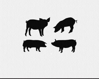 Pig dxf | Etsy