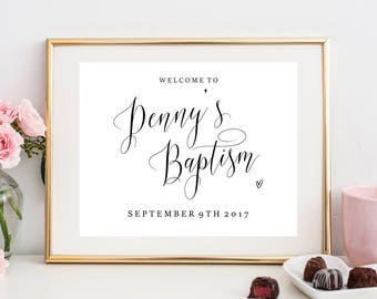Baptism sign | Etsy