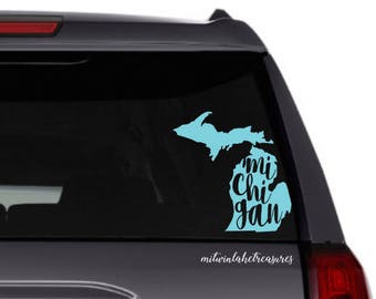 Michigan car decal | Etsy