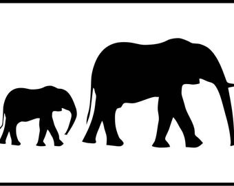 Elephant stencil | Etsy